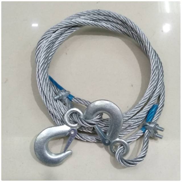 Jual TALI KAWAT BAJA DEREK MOBIL / SLING BAJA 4 METER | Shopee Indonesia