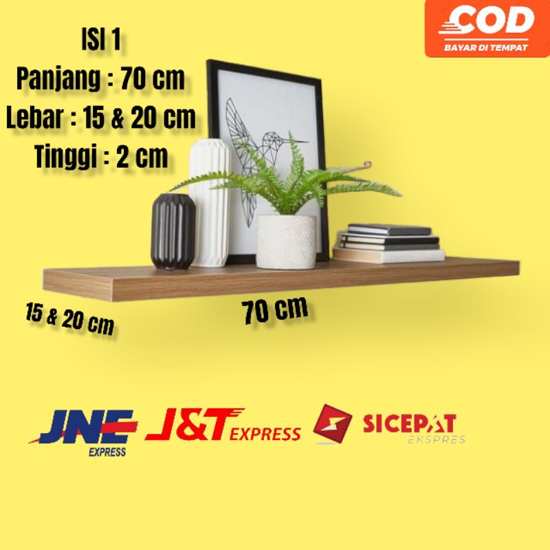 Jual Ambalan rak dinding hiasan dinding rak minimalis panjang 70 cm ...