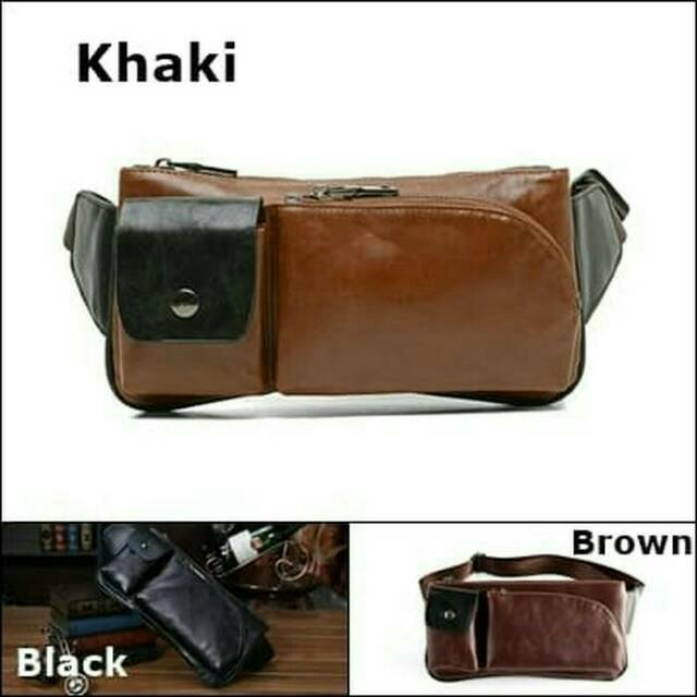 Tas Selempang + Tas Pinggang Pria Impor VERMONT - Chestbag Tas Dada ...