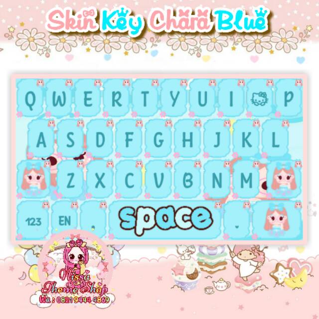 Jual Tema Keyboard Chara Blue Indonesia|Shopee Indonesia