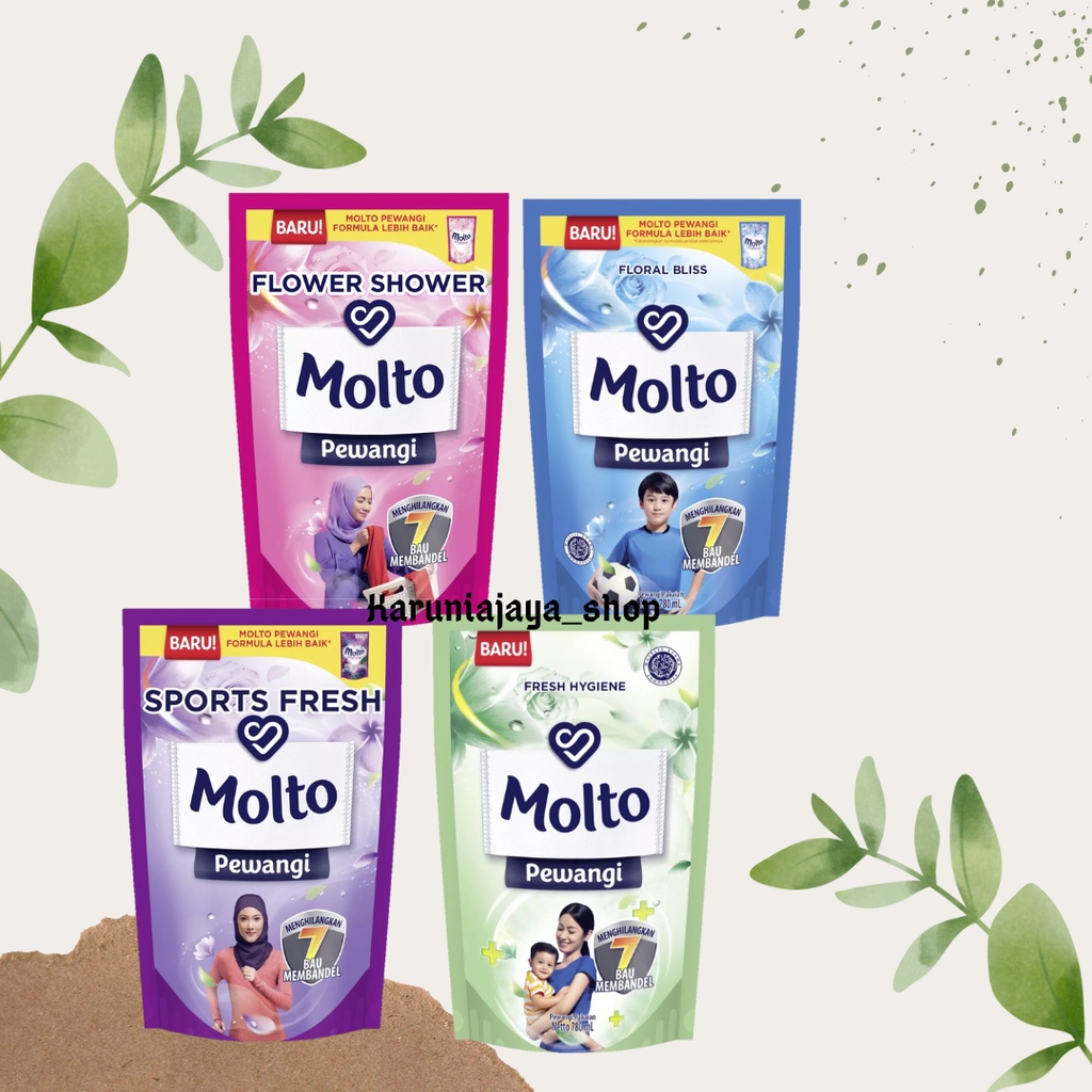 Jual MOLTO PEWANGI REFILL POUCH 780ML | Shopee Indonesia