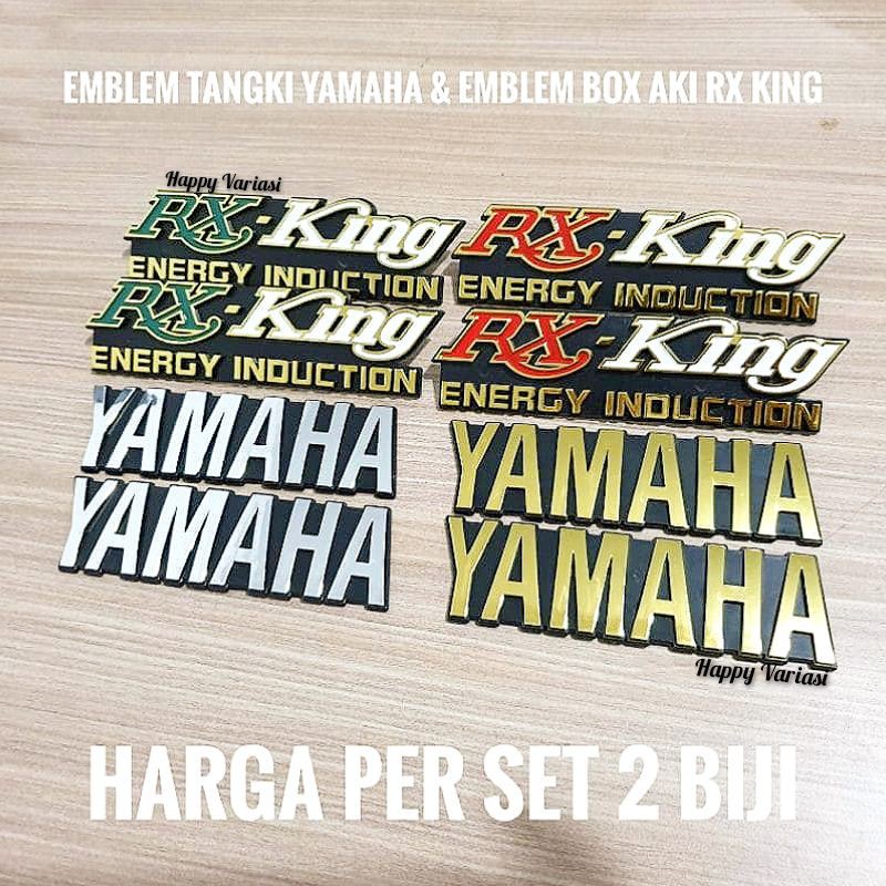 Jual Sepasang Emblem Logo Tutup Rx King Dan Sepasang Logo Emblem Yamaha ...
