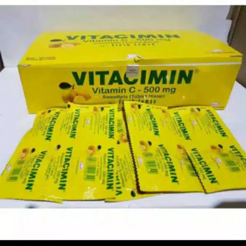 Jual Suplemen vitamin c Vitacimin Vitamin C 500mg harga per tablet ...