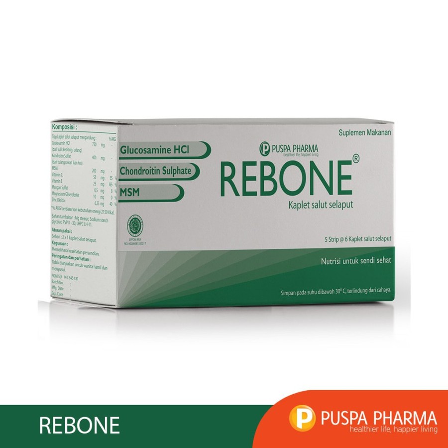 Jual Rebone per BOX isi 30- Memelihara Kesehatan Persendian-Vitamin Sendi | Shopee Indonesia