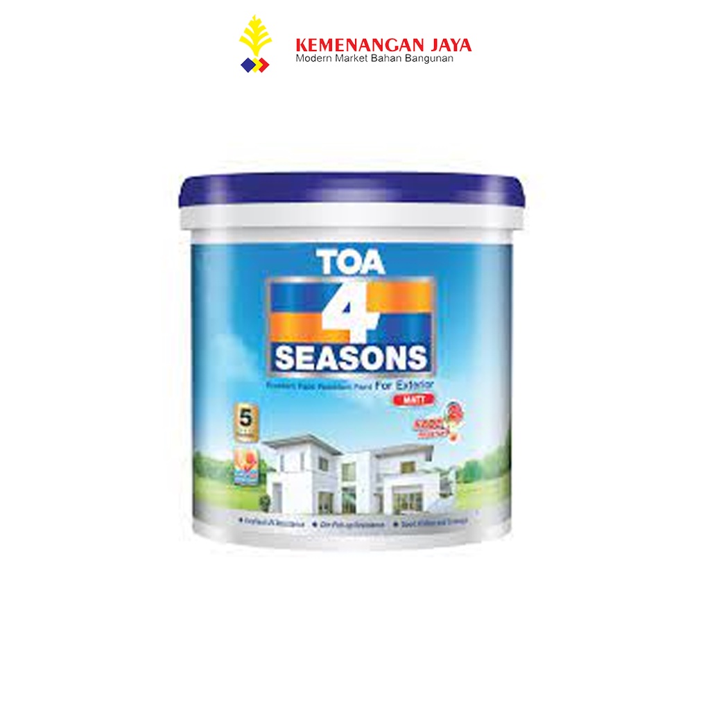 Jual Cat Tembok TOA 4SS EXTERIOR white 2.5 kg | Shopee Indonesia