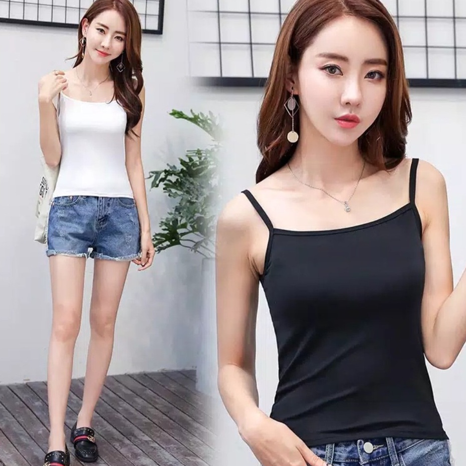 Jual Korean Basic Tank Top 992 (S/M/L) Indonesia|Shopee Indonesia