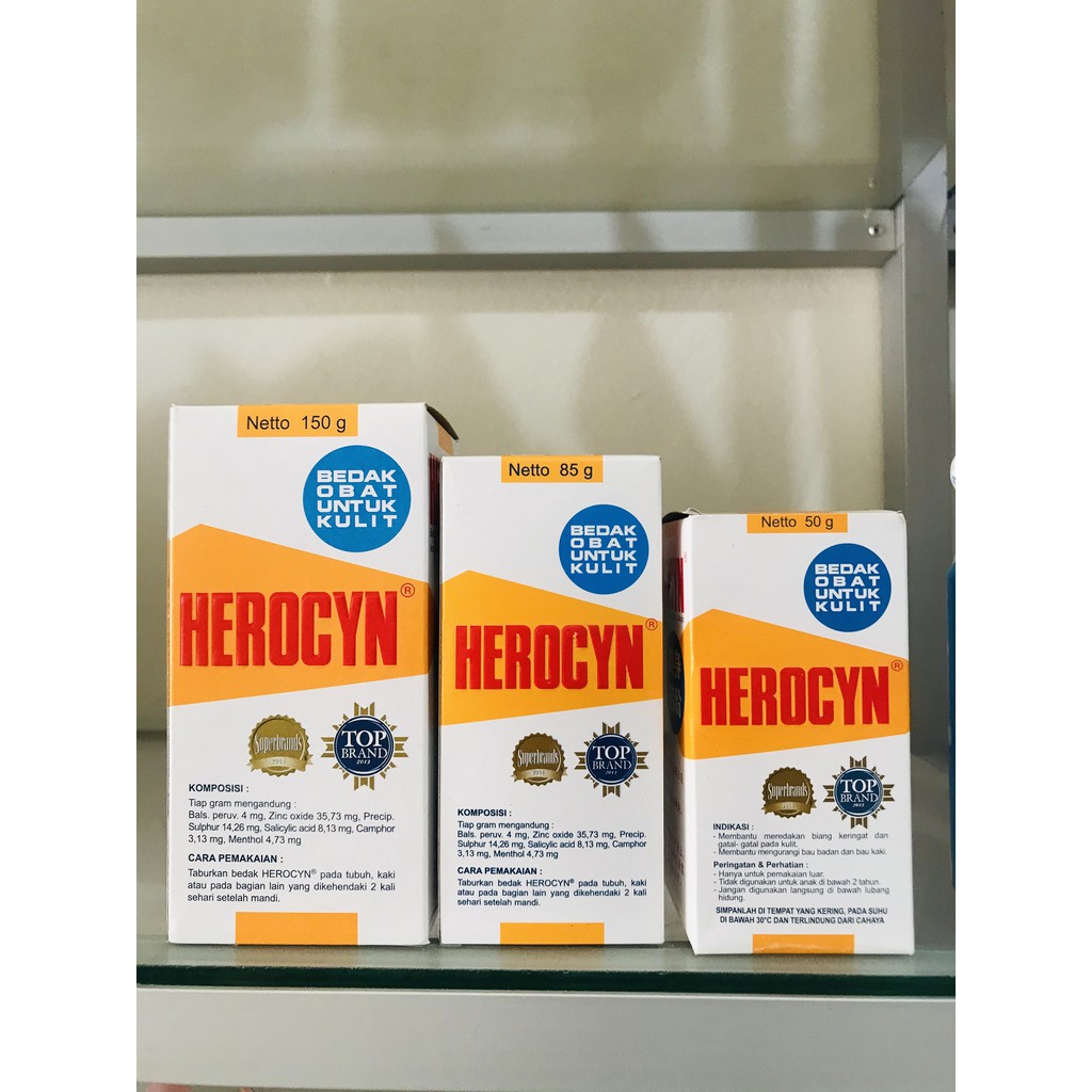 Jual Herocyn Bedak Gatal Dewasa 50 / 85 / 150 gr | Shopee Indonesia