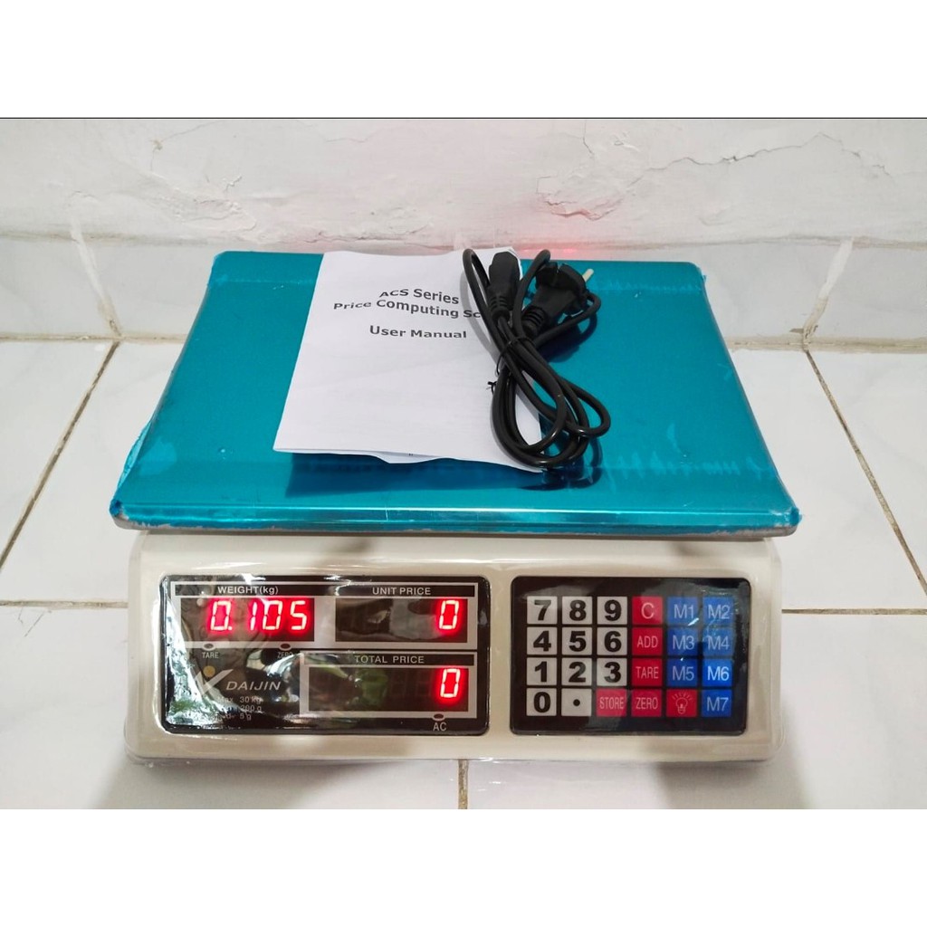 Jual Timbangan Duduk Digital Kapasitas 30 Kg (Merk Daijin) | Shopee ...
