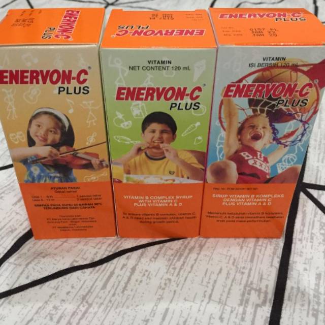 Jual Enervon-C Plus Syrup 120ml untuk anak-anak Indonesia|Shopee Indonesia