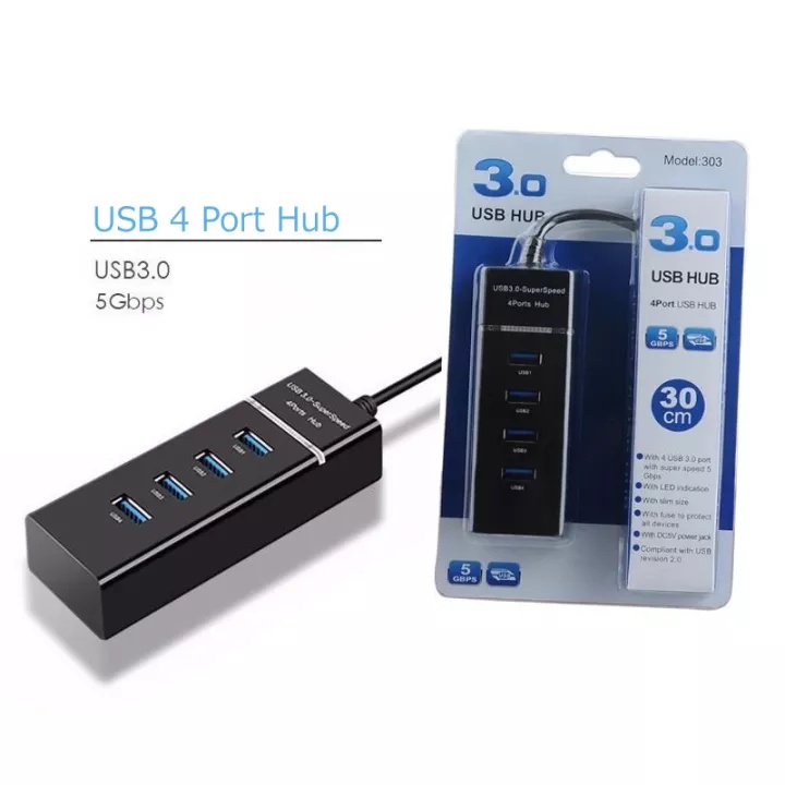 Jual USB HUB 4 Port USB 3.0 High Speed 4 Port | Shopee Indonesia