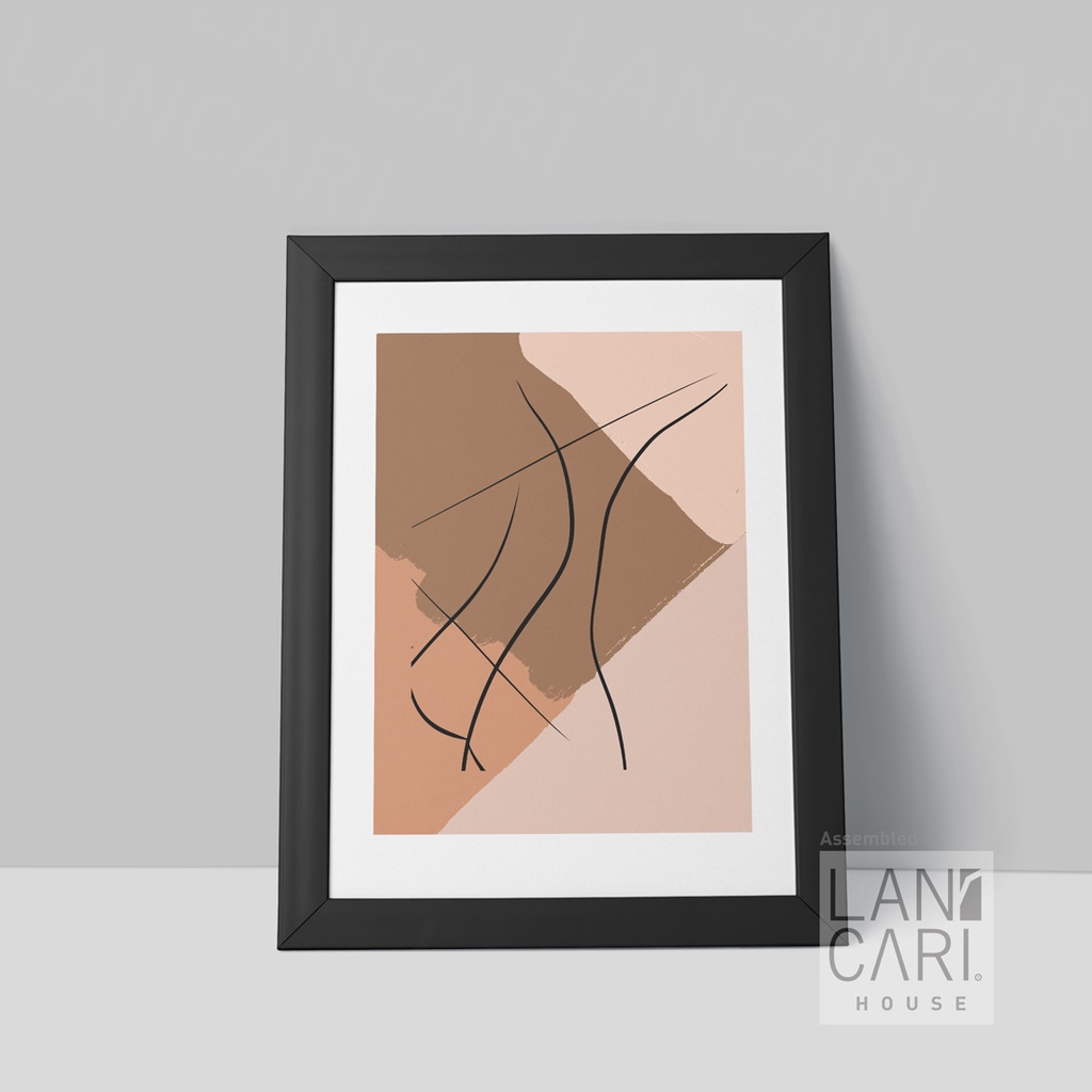 Jual Lukisan Abstrak Seni Minimalis Frame Hiasan Ruangan Dekorasi ...