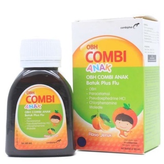 Jual OBH Combi ANAK Batuk Plus Flu - Rasa JERUK 60ML | Shopee Indonesia