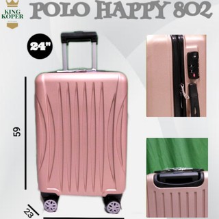 Koper 24 inch Polo Happy 802 ukuran bagasi/koper murah/fiber/hardcase ...