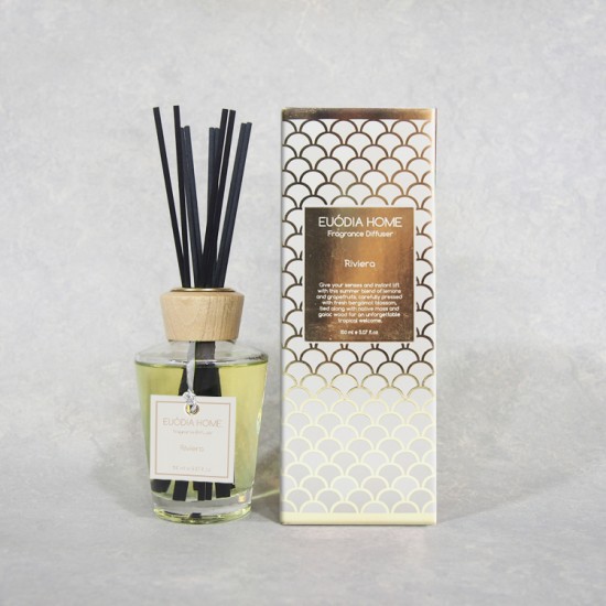 Jual Euodia Home Riviera Fragrance Diffuser 150 ml - Aromaterapi Pengharum Ruangan Reed Diffuser ...