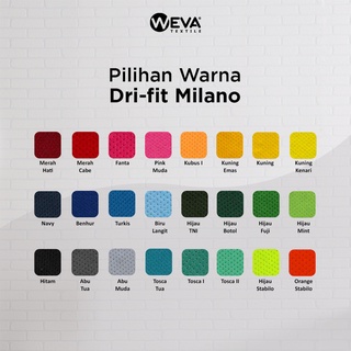 Jual Bahan Kain Jersey Dryfit Milano Part 2 - Kain Drifit Weva Textile ...