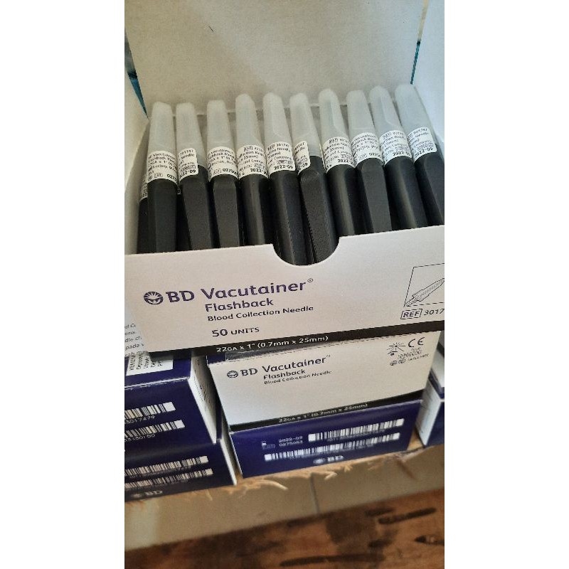 Jual Needle Flashback 22GA x 1" | BD Vacutainer Blood Colection Needle ...
