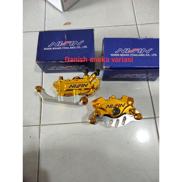 Jual kaliper depan belakang set pala babi set depan belakang paket kaliper set plus breket dan ...
