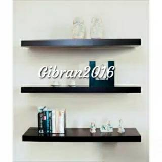 Rak Ambalan 3pcs rak tempel rak bunga rak buku rak dinding melayang ...