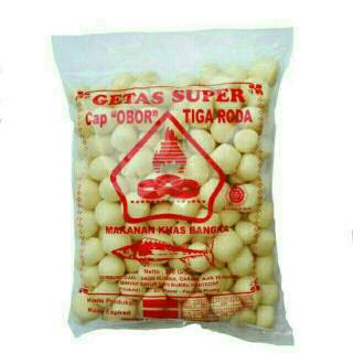 Jual getas bangka 250 gram merk obor tiga roda oleh oleh khas bangka ...