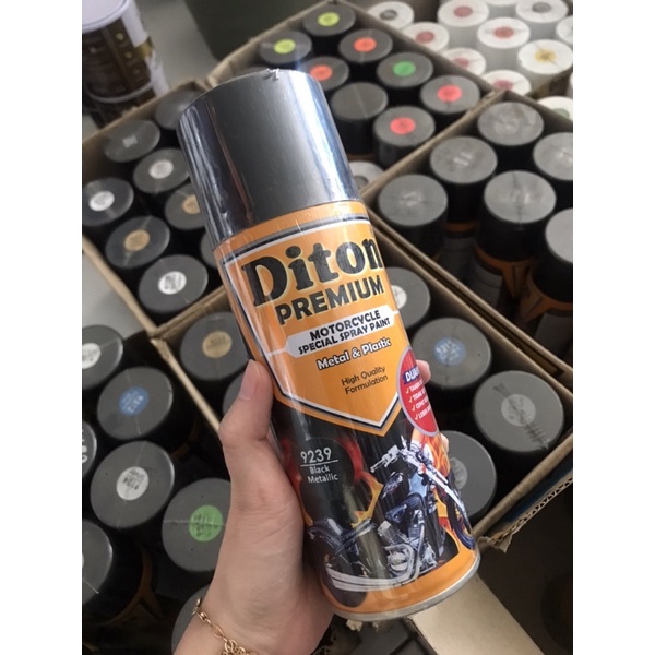 Jual DITON PREMIUM CAT SEMPROT KHUSUS MOTOR/PILOK 9239 BLACK METALIC ...