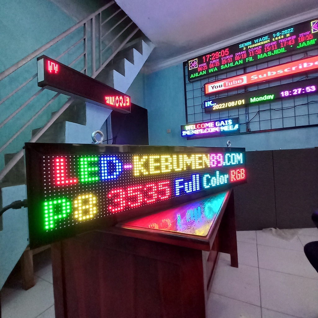Jual Running text Outdoor full colour RGB P8 100x20cm | Shopee Indonesia