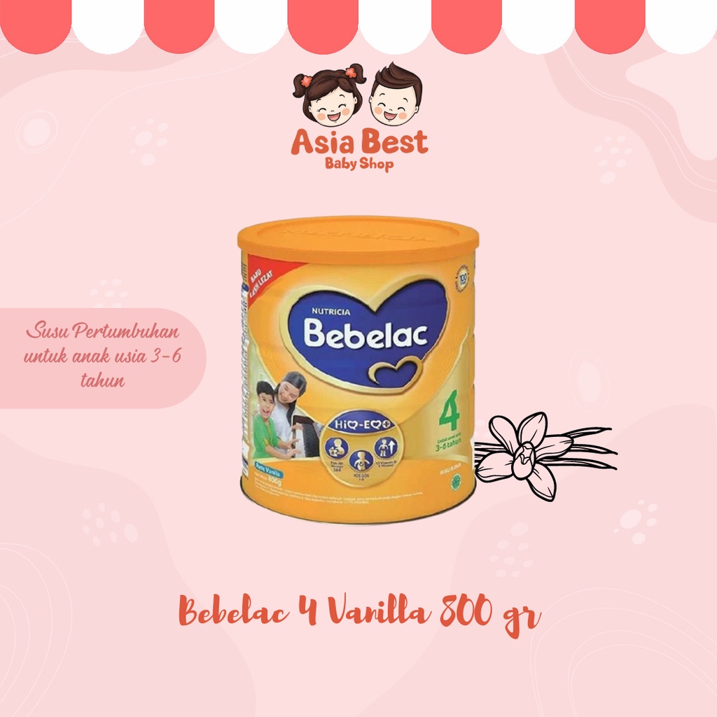 Jual BEBELAC 4 VANILLA 800 GR / Susu Pertumbuhan untuk anak usia 3-6 ...