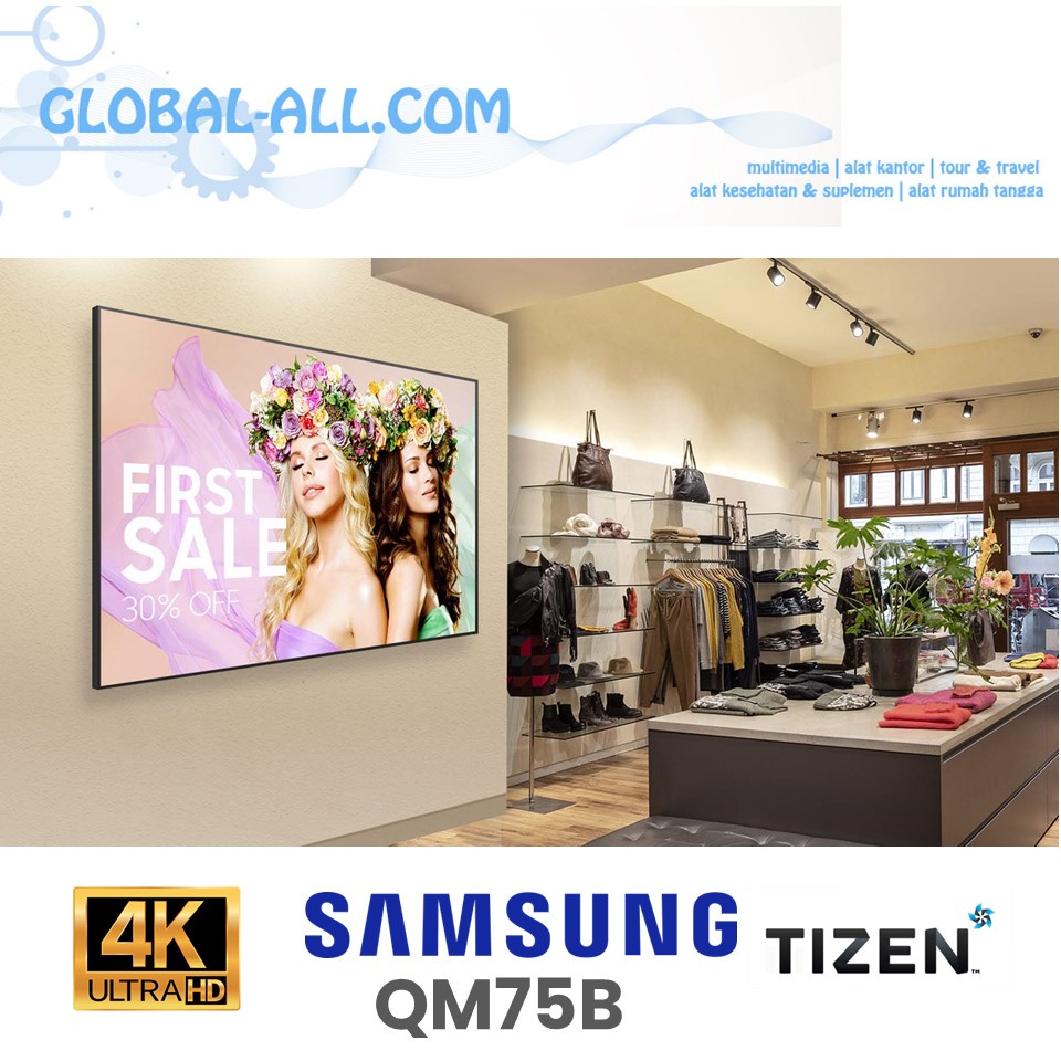Jual SAMSUNG QM75B 75 INCH 4K DIGITAL SIGNAGE | Shopee Indonesia
