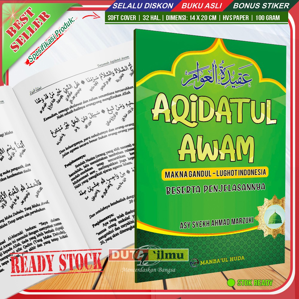 Terjemah Kitab AQIDATUL AWAM Gantung & Indonesia | Shopee Indonesia