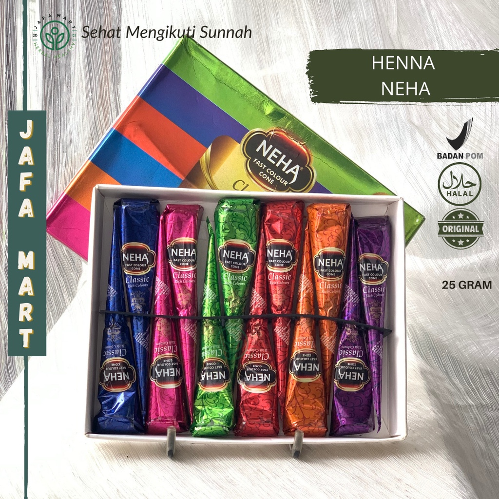 Jual Henna/Hena Pacar Neha BPOM Warna Halal Herbal Dekorasi Pernikahan ...