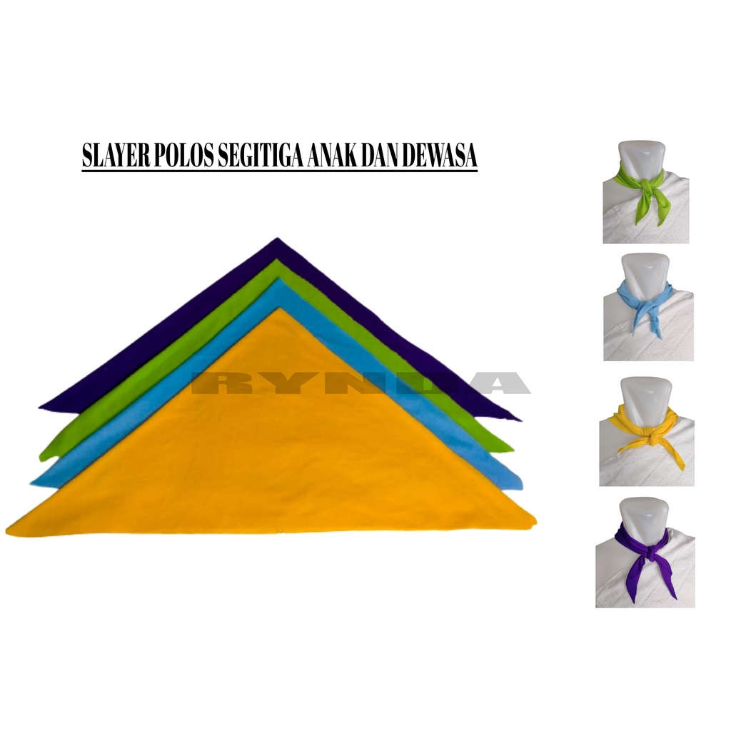 Jual SLAYER POLOS SYAL SEGITIGA BANDANA IKET SLAYER WARNA | Shopee ...