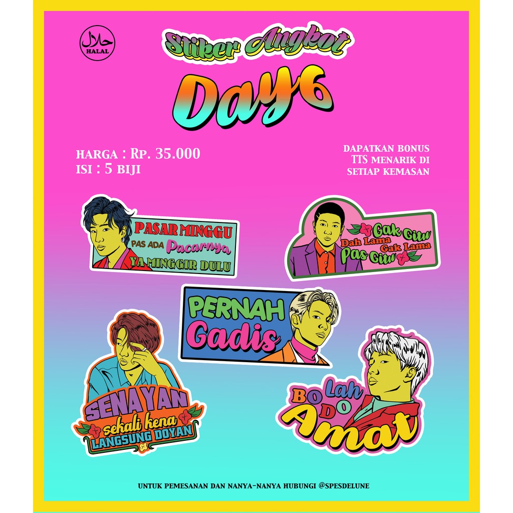 Jual Stiker Angkot Day6 Indonesia|Shopee Indonesia