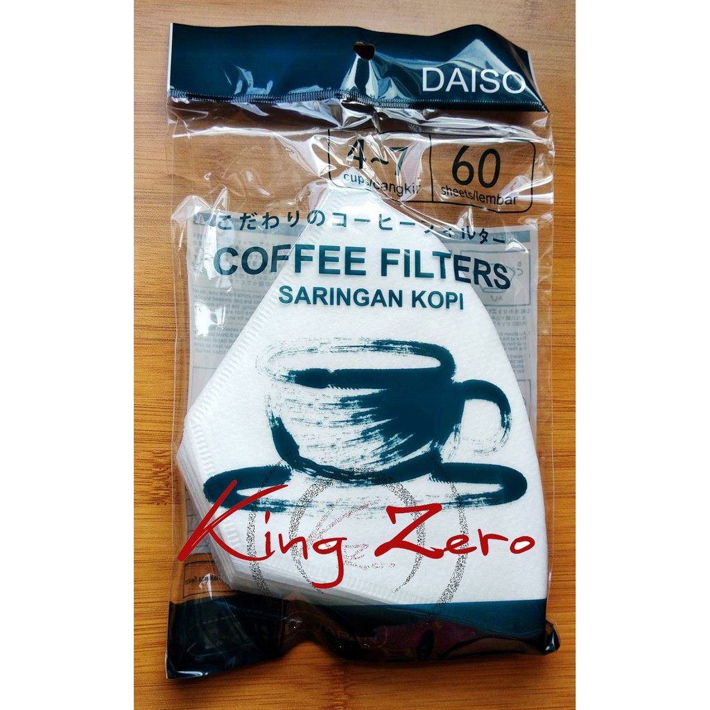 Jual Coffee Filter Paper Daiso 4-7 Saringan Kopi 60pcs | Shopee Indonesia
