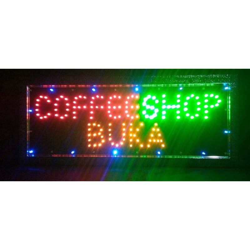 Jual Lampu tulisan Coffee Shop Buka | Shopee Indonesia