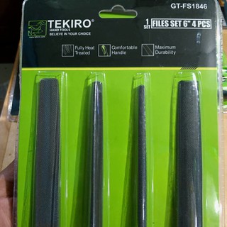 Jual 4 Pcs Kikir Besi Set 6 Inchi TEKIRO - Kikir Set Untuk Besi 4 Pcs ...