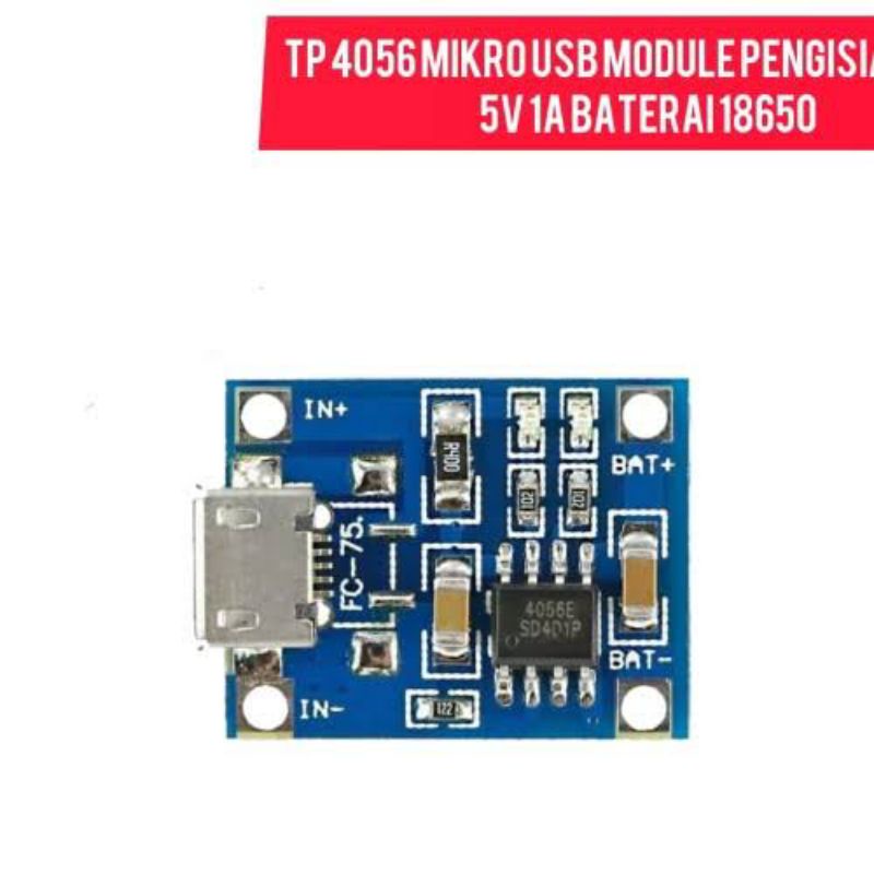 Jual modul charger tp4056 1A | Shopee Indonesia
