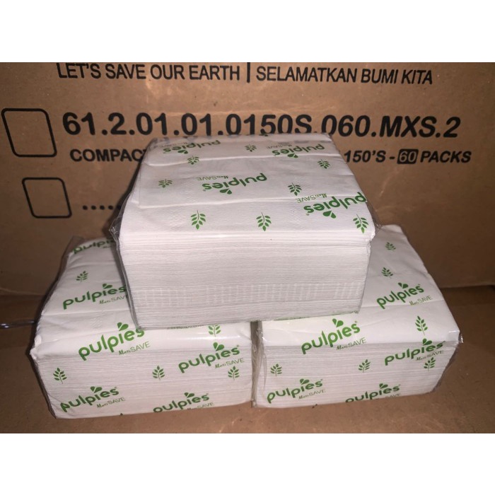 Jual Tisu Tissue Pulpies Maxisave Pop Up isi 150 sheets | Shopee Indonesia