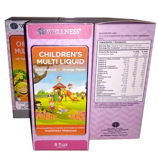 Wellness CHILDREN's MULTI LIQUID 240 ml Multivitamin Vitamin Anak ...