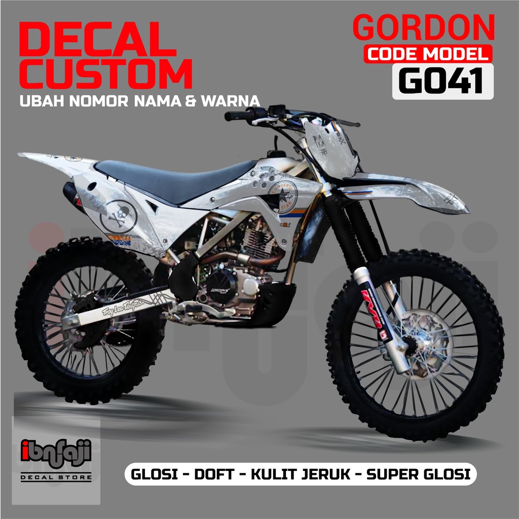 Jual Decal Gordon Stiker Decal Klx Gordon Full Body G041 | Shopee Indonesia