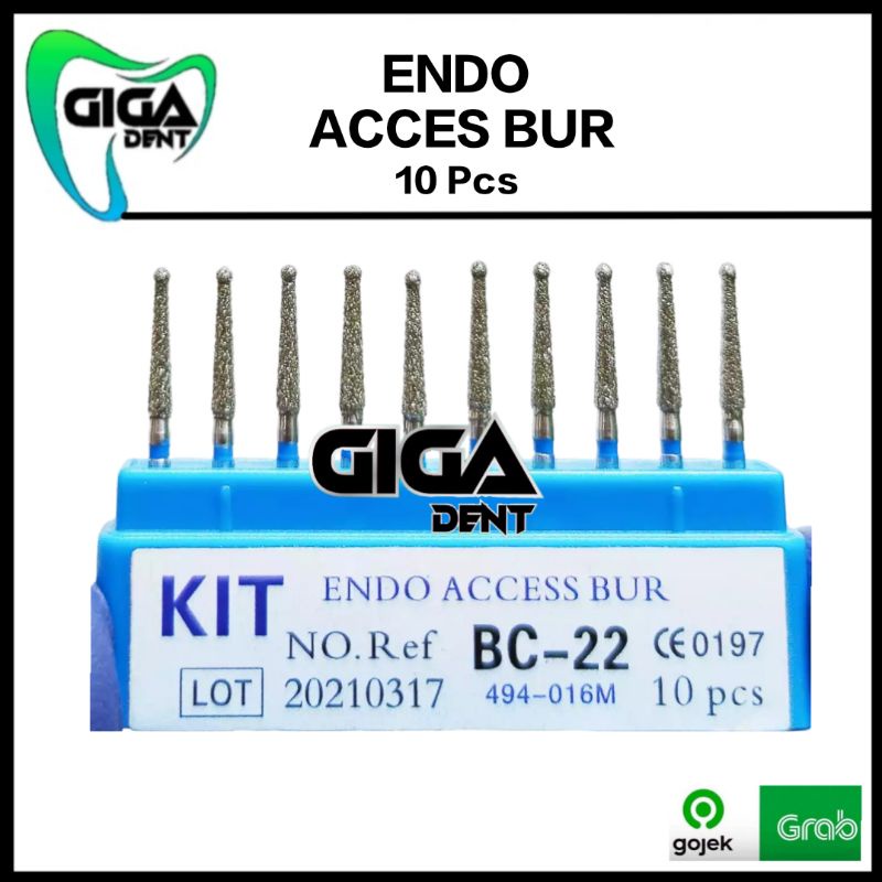 Jual ENDO ACCESS AKSES DIAMOND BUR DENTAL GIGI ( 10 Pcs ) | Shopee ...
