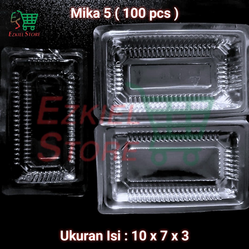 Jual VIP Mika Plastik Kue Uk 5 / Mika Bening Kue isi 100 | Shopee Indonesia