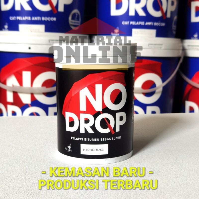 Jual NO DROP Cat Pelapis Anti Bocor Bitumen Black 1 KG 1KG NoDrop Waterproofing Indonesia|Shopee ...