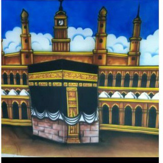 Jual Background foto manasik haji / backdrop foto kain kabah foto ...