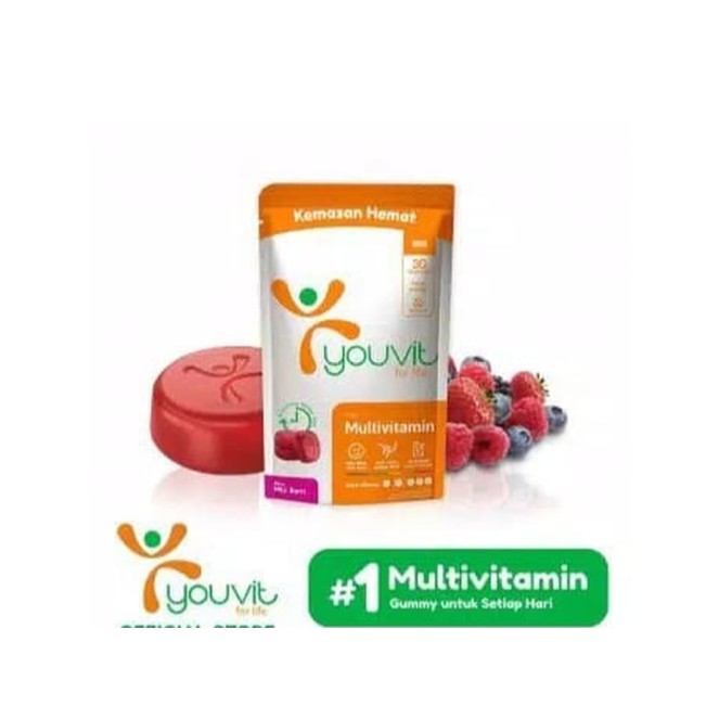 Jual Youvit Multivitamin VITAMIN C Gummy Dewasa 30 Days | Shopee Indonesia