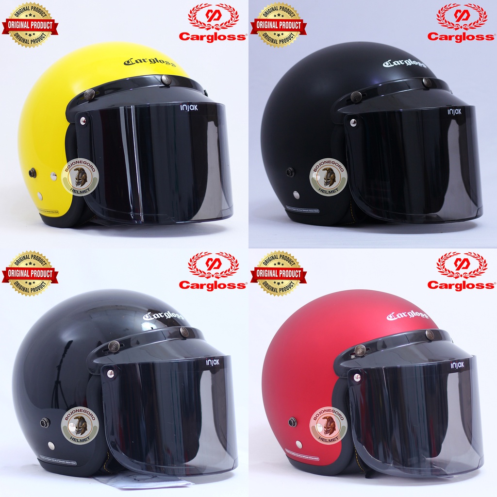 Jual Helm Cargloss CFM Original Series Free Kaca Datar Smoke | Shopee ...