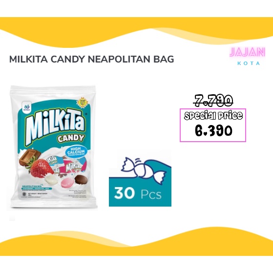 Jual Milkita Assorted Milk Candy BAG isi 30 pcs | Shopee Indonesia
