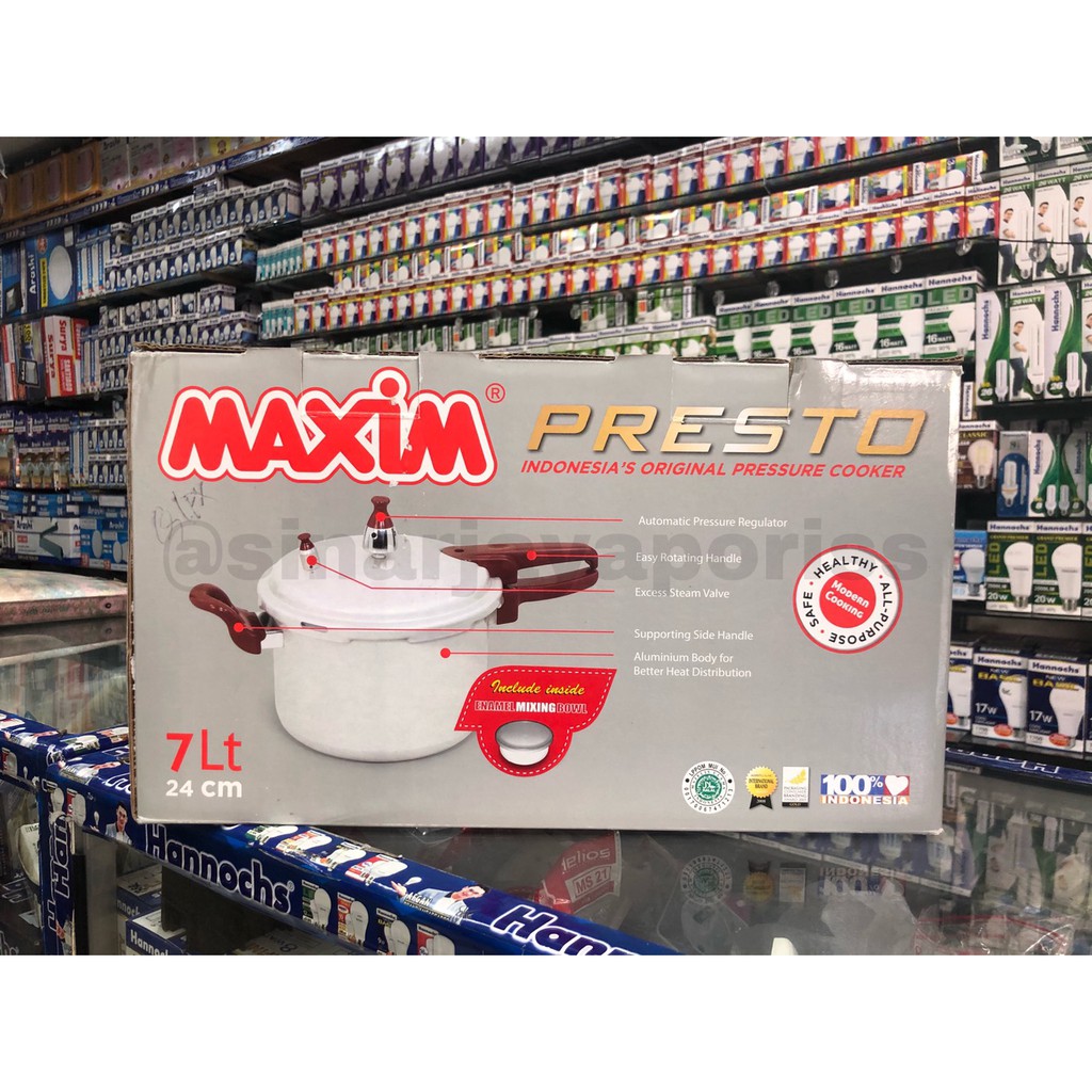 Jual Alat Masak Panci Presto Maxim 7 Liter | Shopee Indonesia