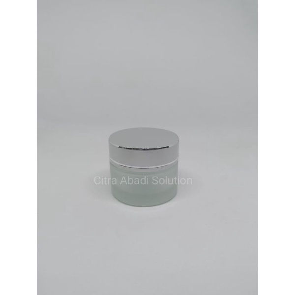 Jual Pot Acrylic 15gr Kaca Doff Tebal Tutup - Silver | Shopee Indonesia