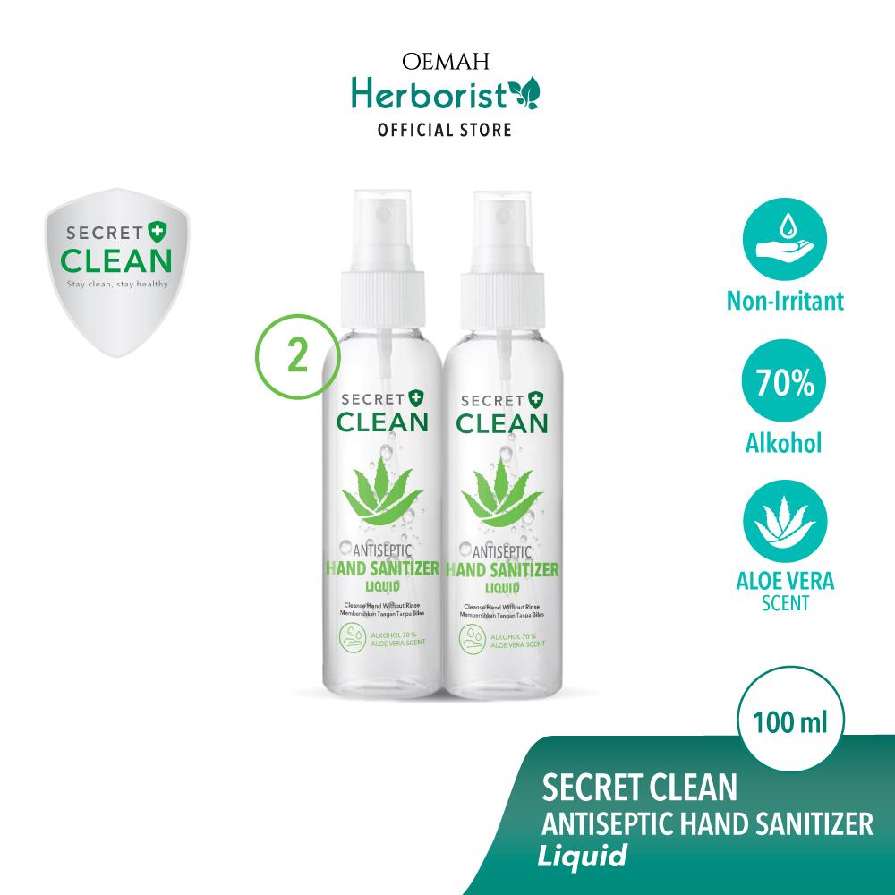 Jual Secret Clean Hand Sanitizer - 100 ml Spray x2 | Shopee Indonesia