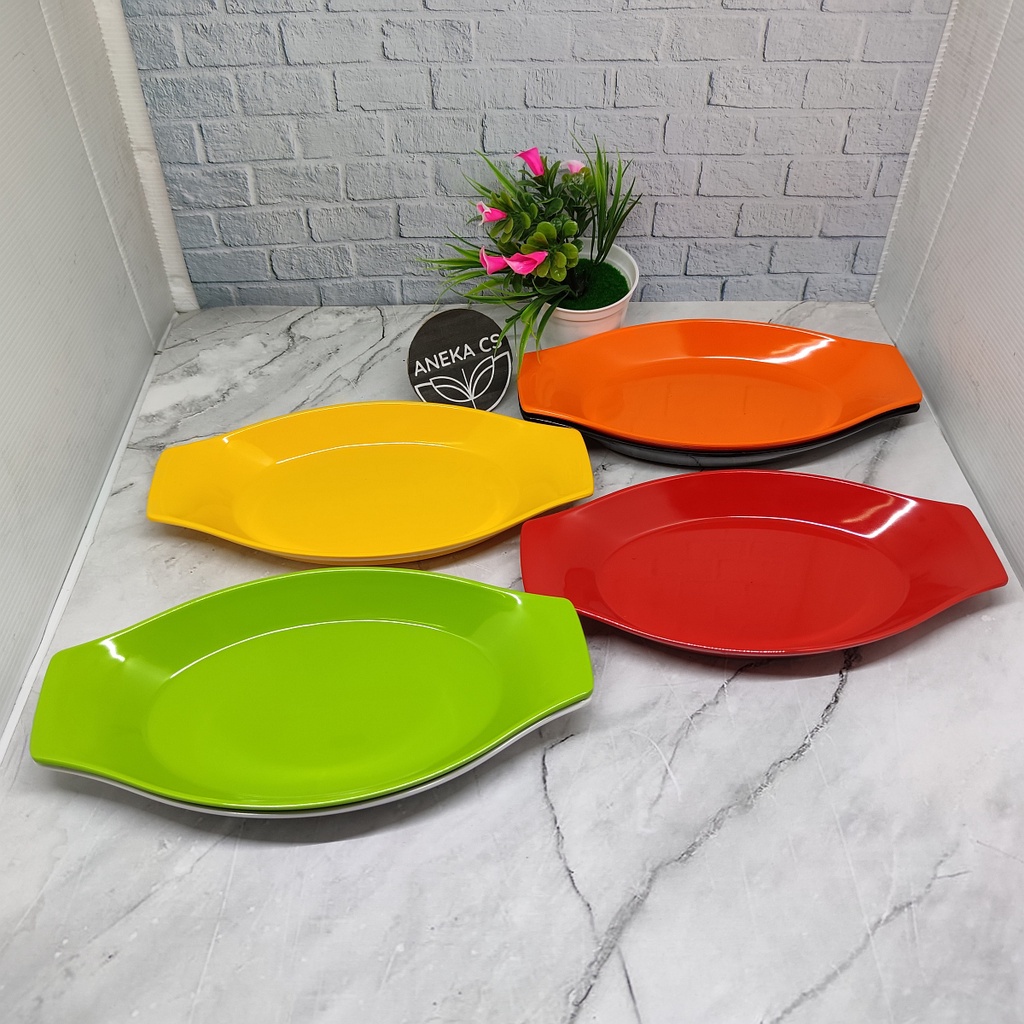 Jual Piring Oval Melamin 10 Inch - Piring Saji - Piring Melamin ...