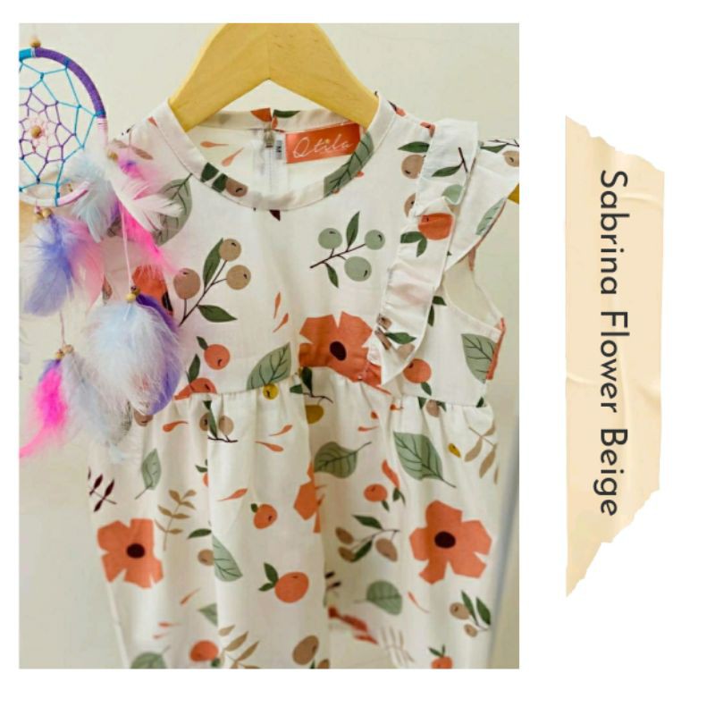 Jual Sabrina Flower Beige Indonesia|Shopee Indonesia